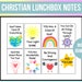 PRINTABLE Christian Lunchbox Notes, Positive Affirmations for Kids ...