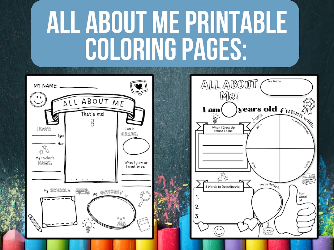 All About Me Activity Sheet, Back to School Interview, First Day of ...