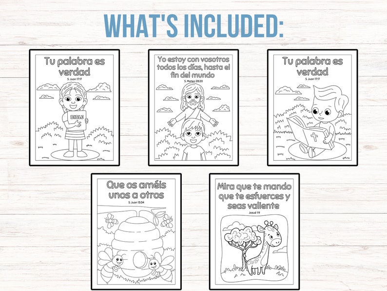 Sunday School Coloring Pages in Spanish, 1960 Reina Translation ...