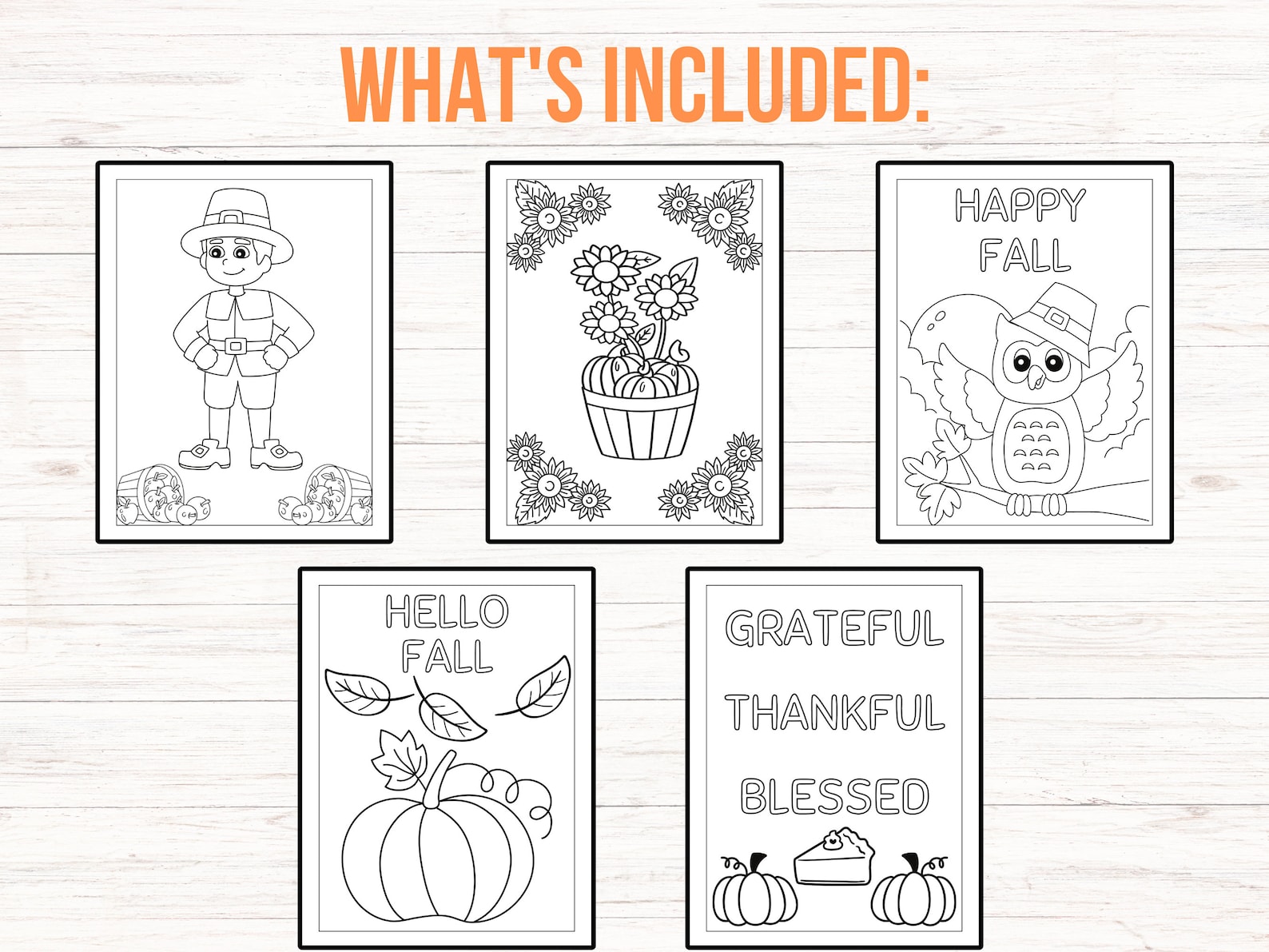 Thanksgiving Coloring Pages, Fall Coloring Sheets, Printable Kids ...