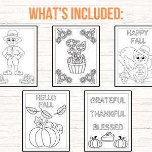 Thanksgiving Coloring Pages, Fall Coloring Sheets, Printable Kids ...