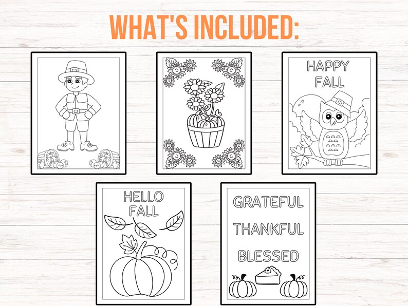 Thanksgiving Coloring Pages, Fall Coloring Sheets, Printable Kids ...