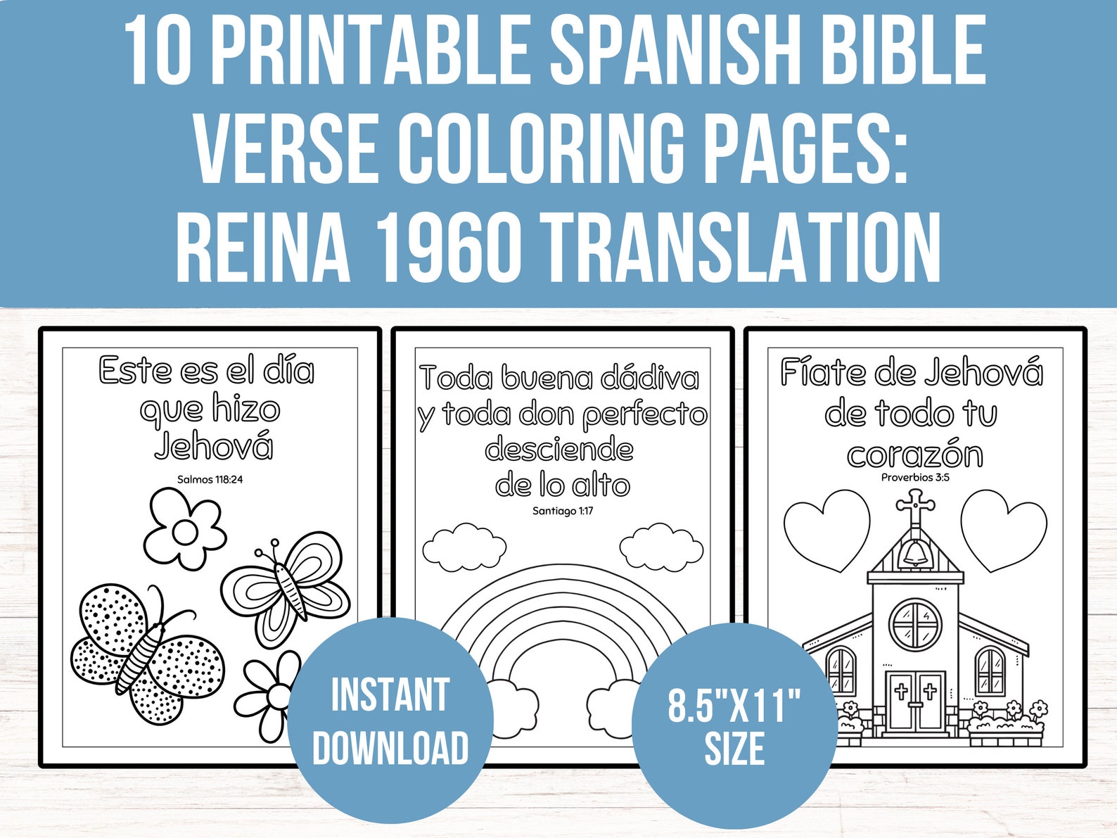 Sunday School Coloring Pages in Spanish, 1960 Reina Translation ...