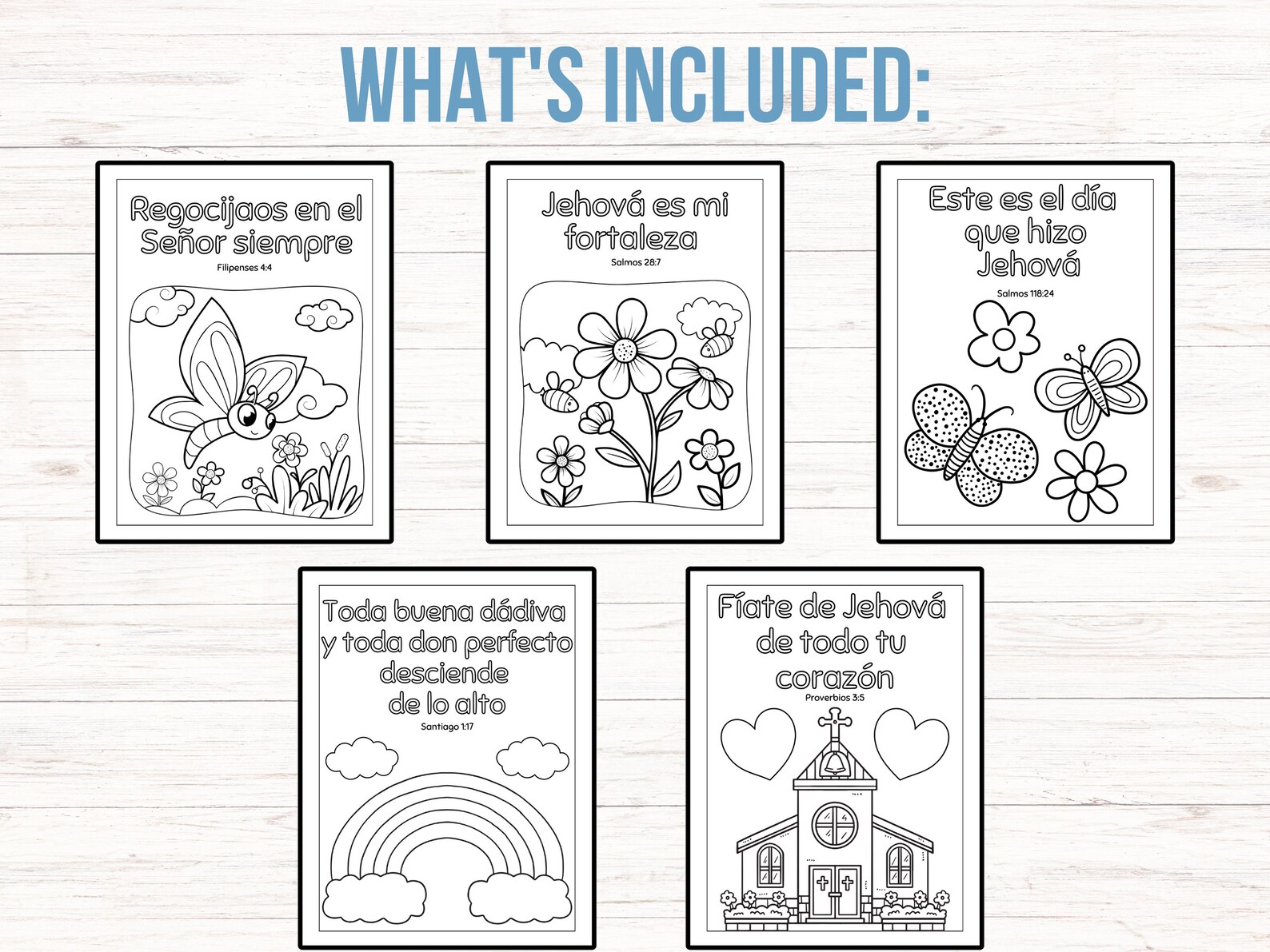 Sunday School Coloring Pages in Spanish, 1960 Reina Translation ...