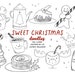 Sweet Christmas Doodle Clip Art Xmas Treats - 36 PNG Graphic Designs ...