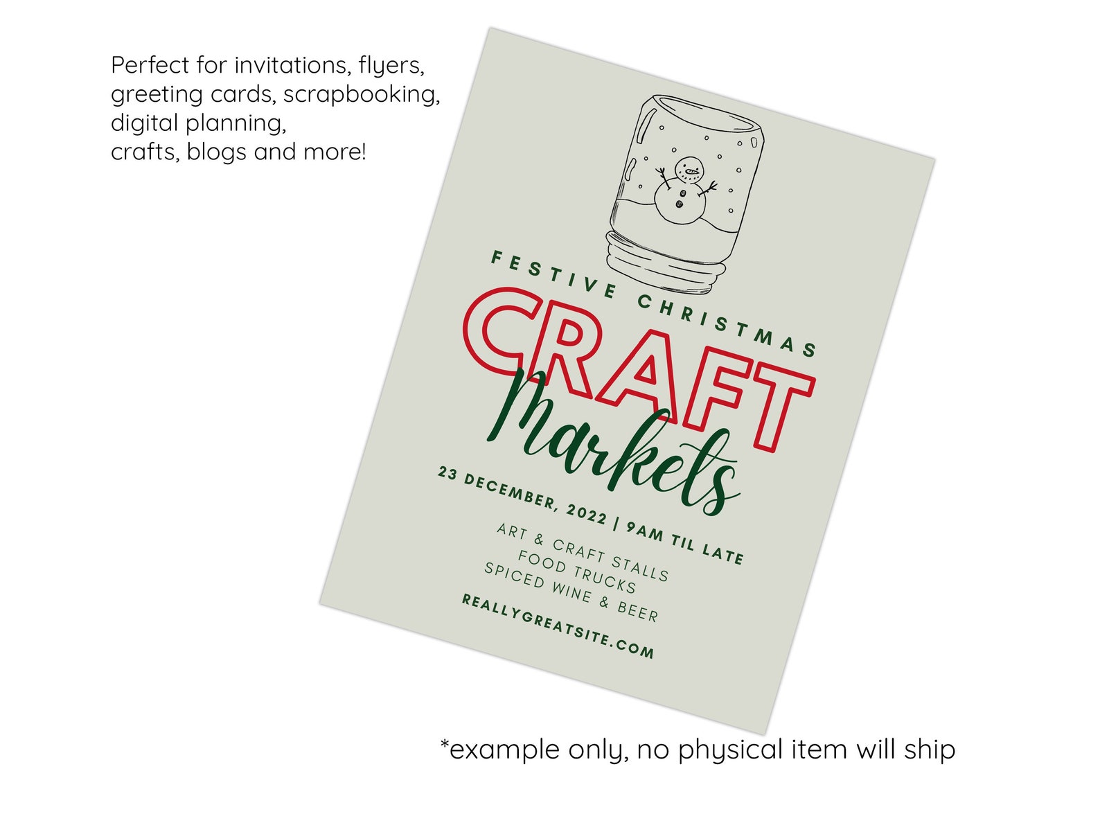 Holly Jolly Christmas Holiday Doodle Clip Art - 36 PNG Graphic Designs ...