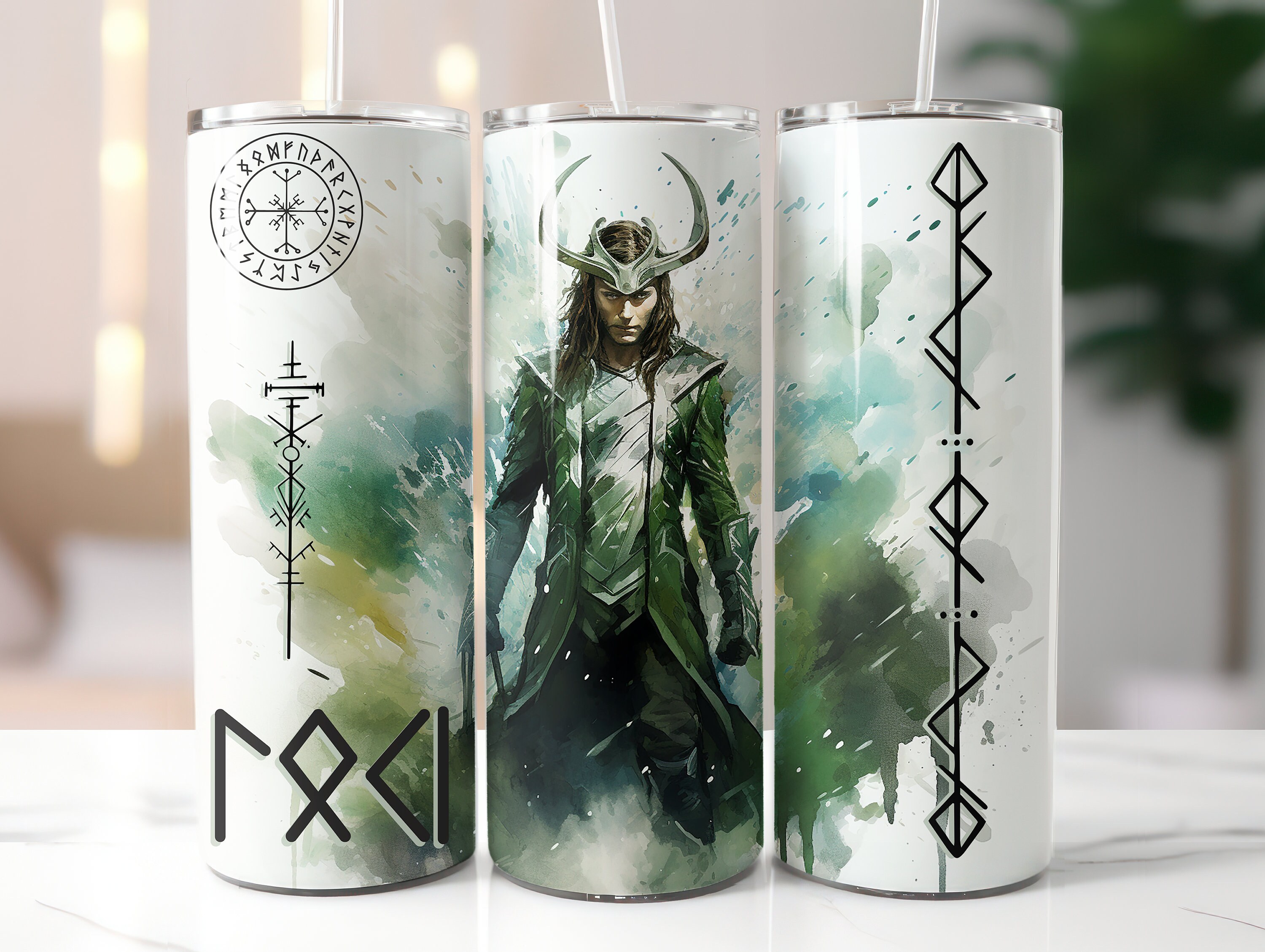 Loki Tumbler Wrap, Norse Myth Sublimation Designs for Digital Download ...