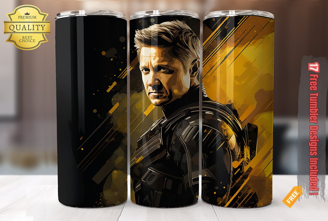 Creative Bold Hawkeye Tumbler, Marvel PNG Sublimation Designs for ...