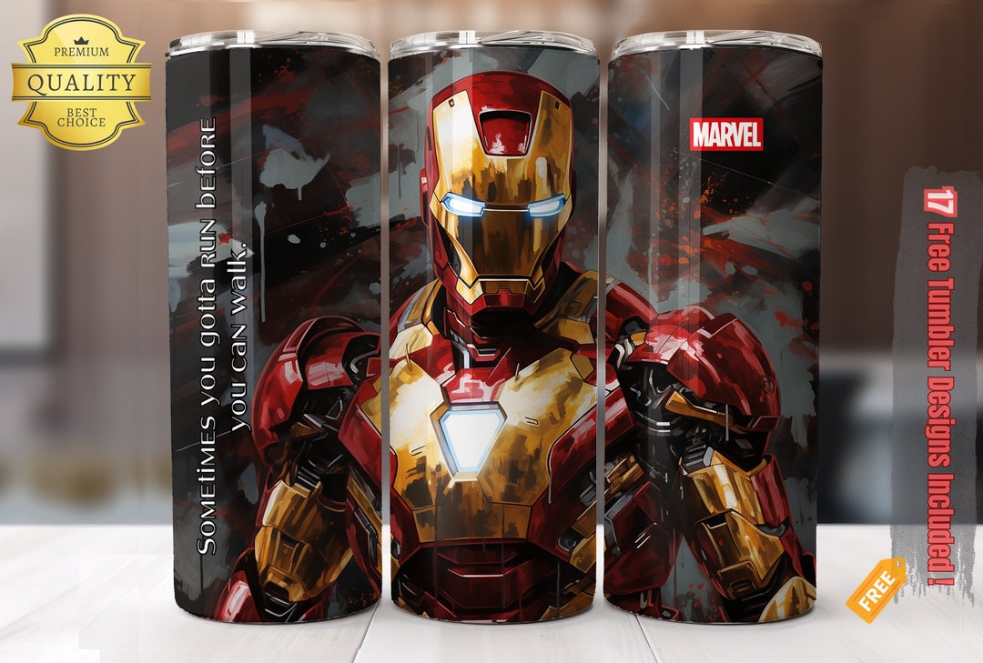 Buy Iron Man Tumbler Wrap, Iron Man PNG, Marvel Sublimation Designs for ...