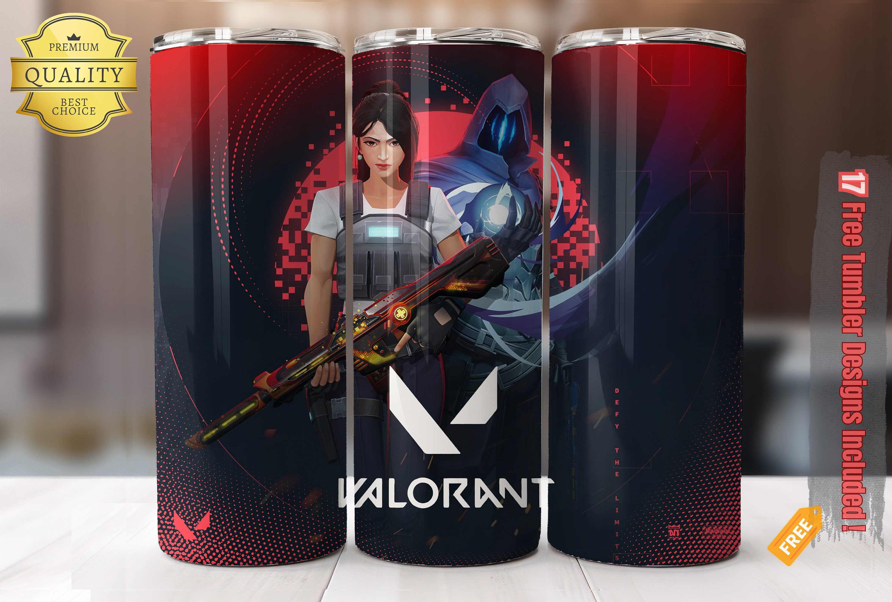 Valorant Video Game Tumbler Wrap, Valorant Sublimation Designs for ...