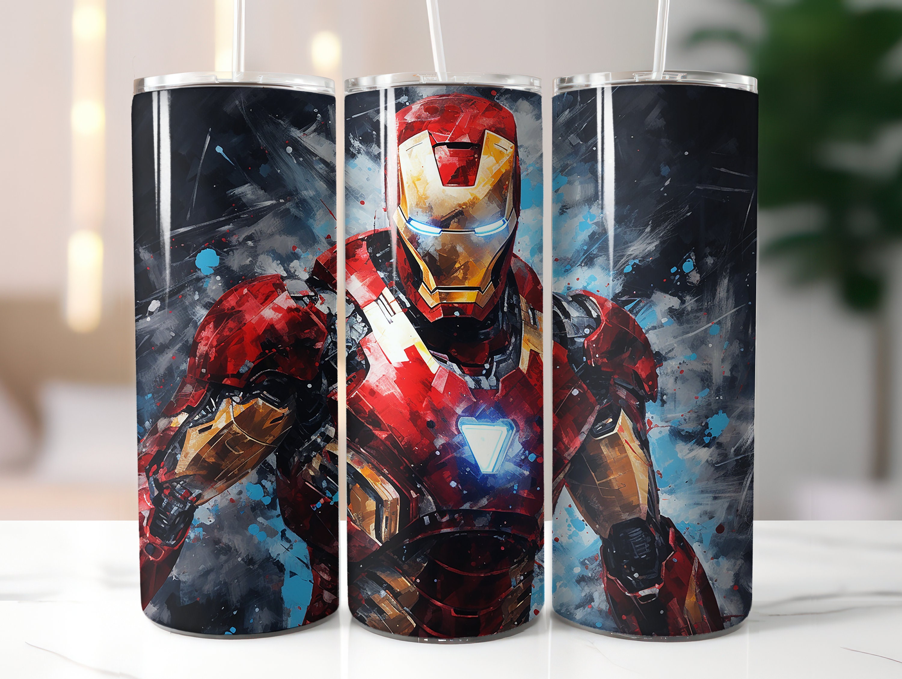 Iron Man Tumbler Wrap, Marvel Sublimation Designs for Digital Download ...