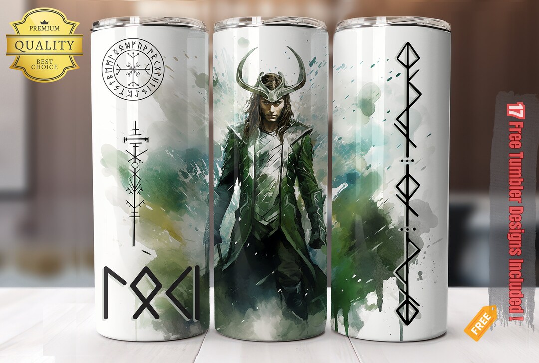 Loki Tumbler Wrap, Norse Myth Sublimation Designs for Digital Download ...