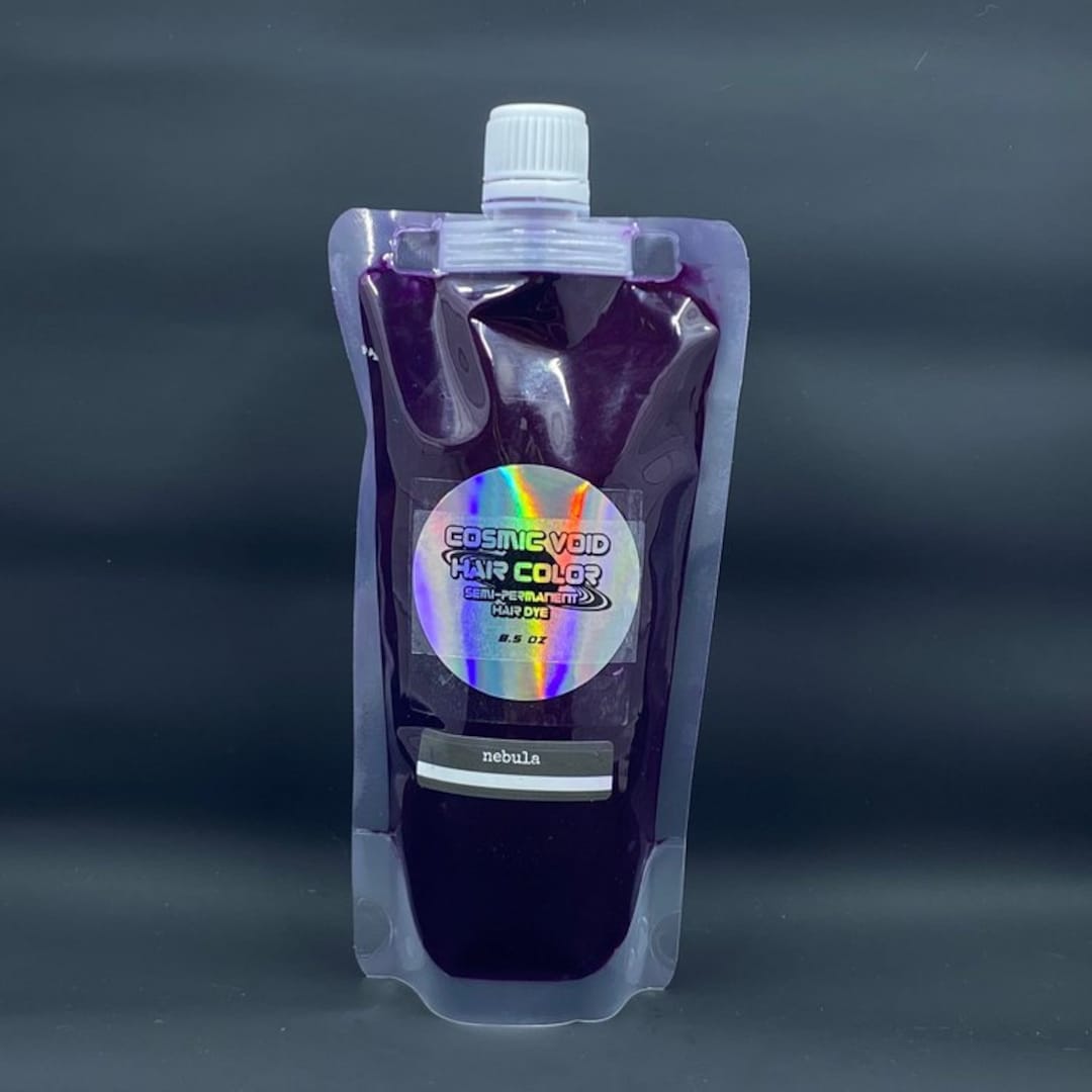 Cosmic Void Hair Color Semi Permanent Nebula Purple Hair Dye Vegan ...