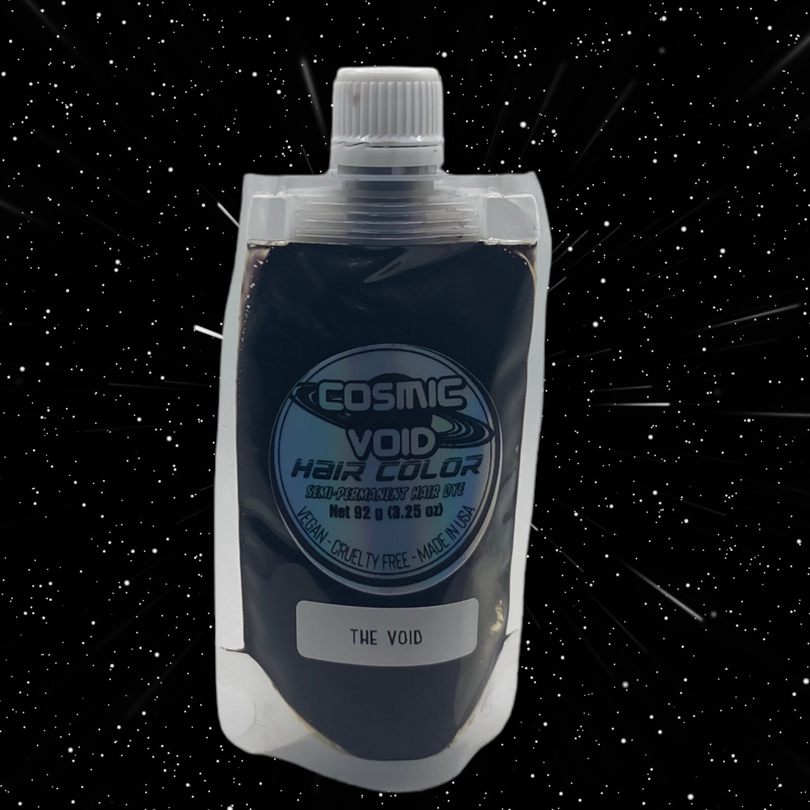 Cosmic Void Hair Color Semi Permanent the Void Cosmic Black Hair Dye ...