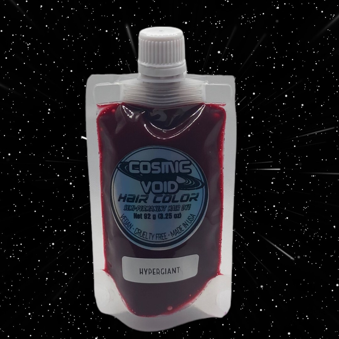 Cosmic Void Hair Color Semi Permanent Hyper Giant Red Violet Hair Dye ...