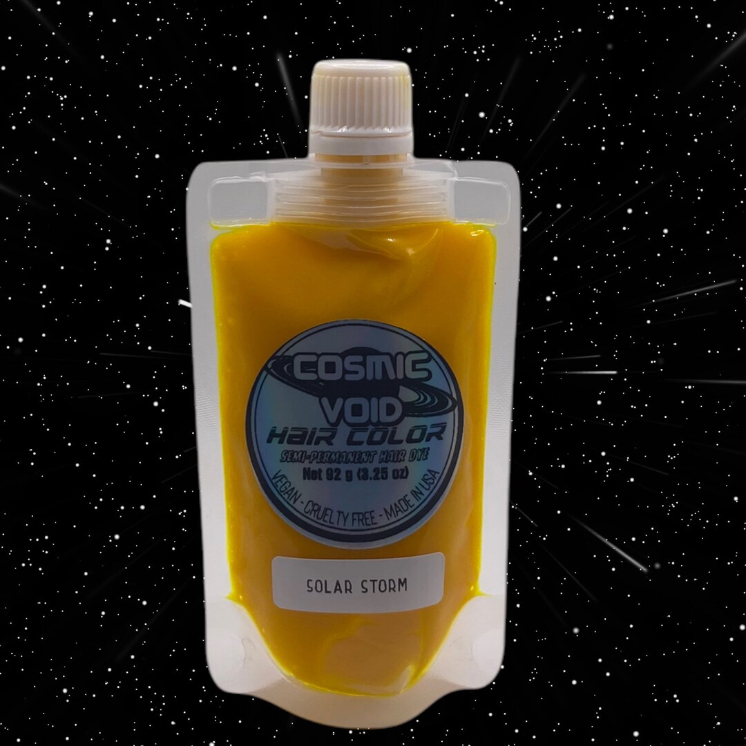 Cosmic Void Hair Color Semi Permanent Bright Yellow Hair Dye Vegan ...