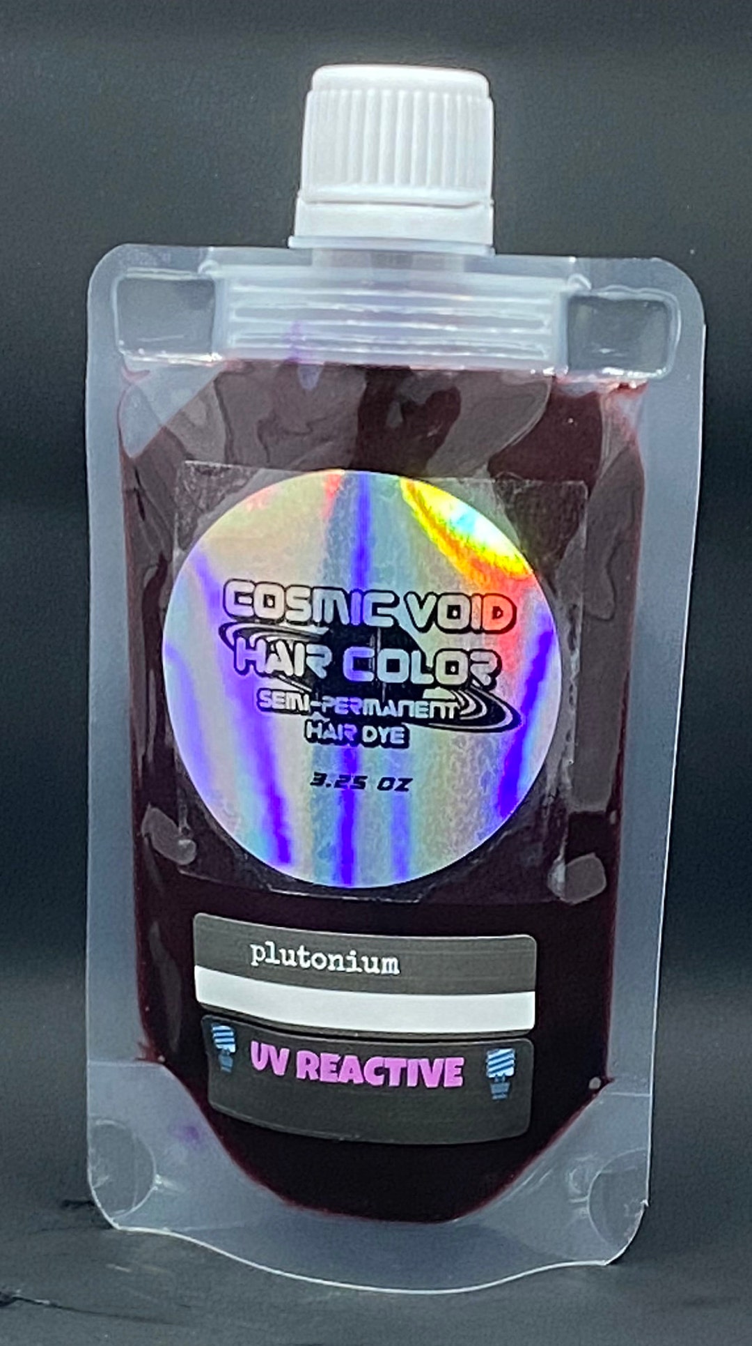 Cosmic Void Hair Color Semi Permanent UV REACTIVE Plutonium Hot Red ...