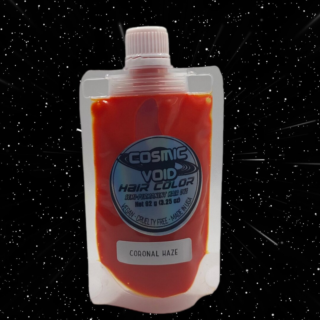 Cosmic Void Hair Color Semi Permanent UV REACTIVE Coronal Haze Orange ...