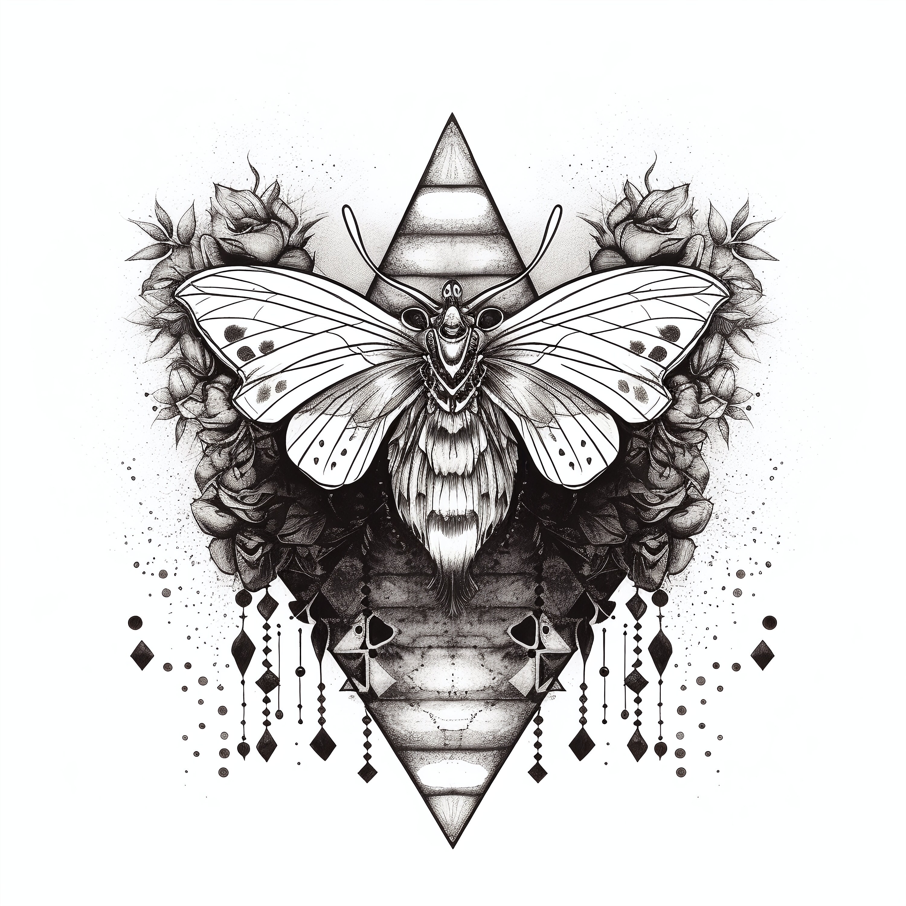 Insect Tattoo Design High Resolution PNG File - Etsy