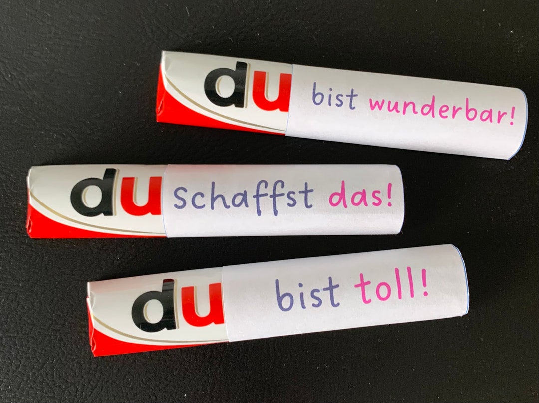 Banderole for Chocolate Bars/ Duplo Can Be Personalized, Custom Text ...