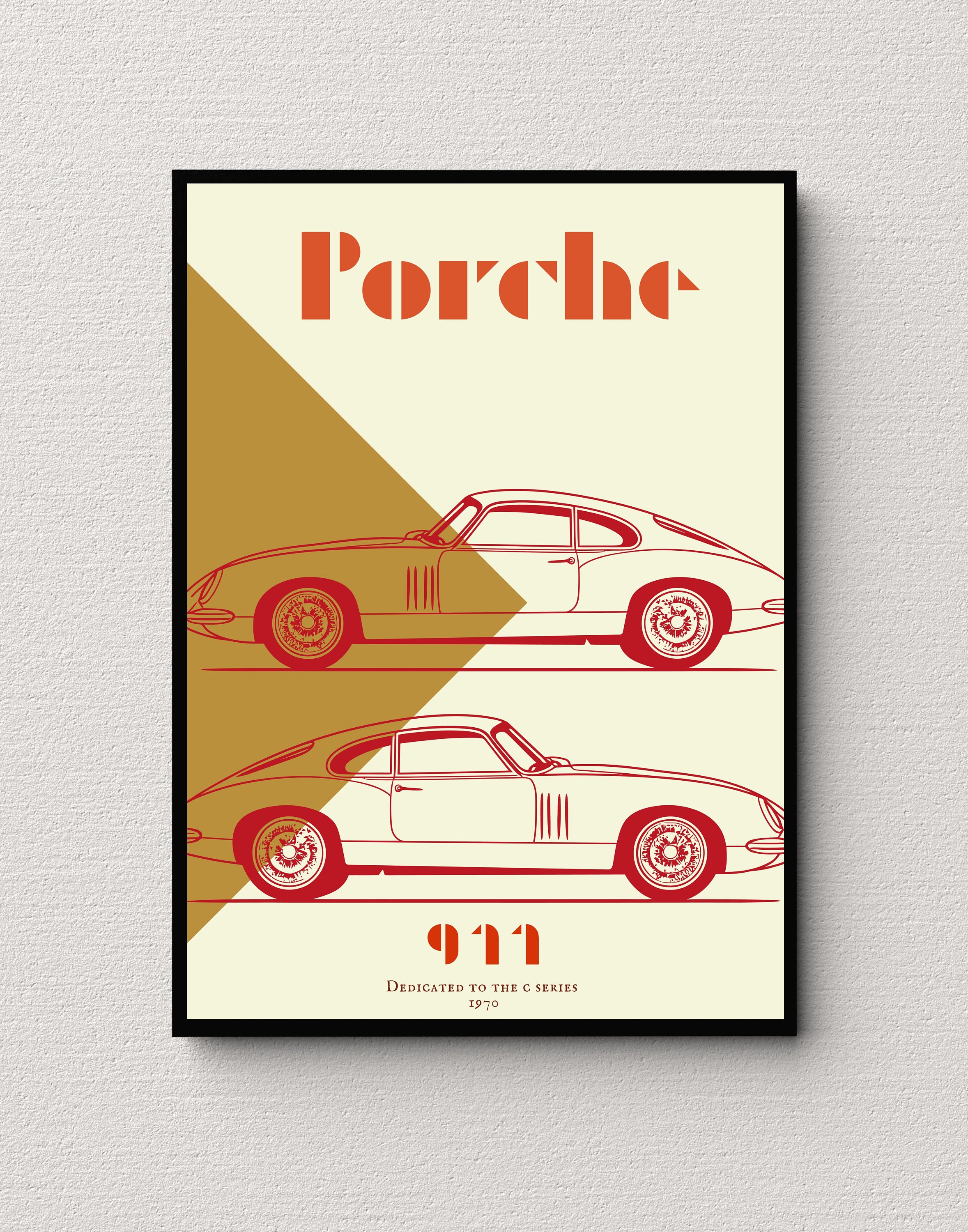 1970s Porche Digital Print Retro Art Vintage Car Poster - Etsy