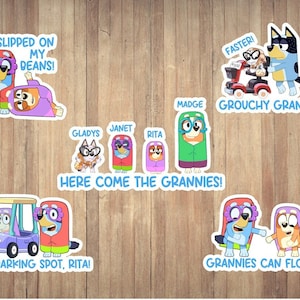 Bluey Stickers - Etsy