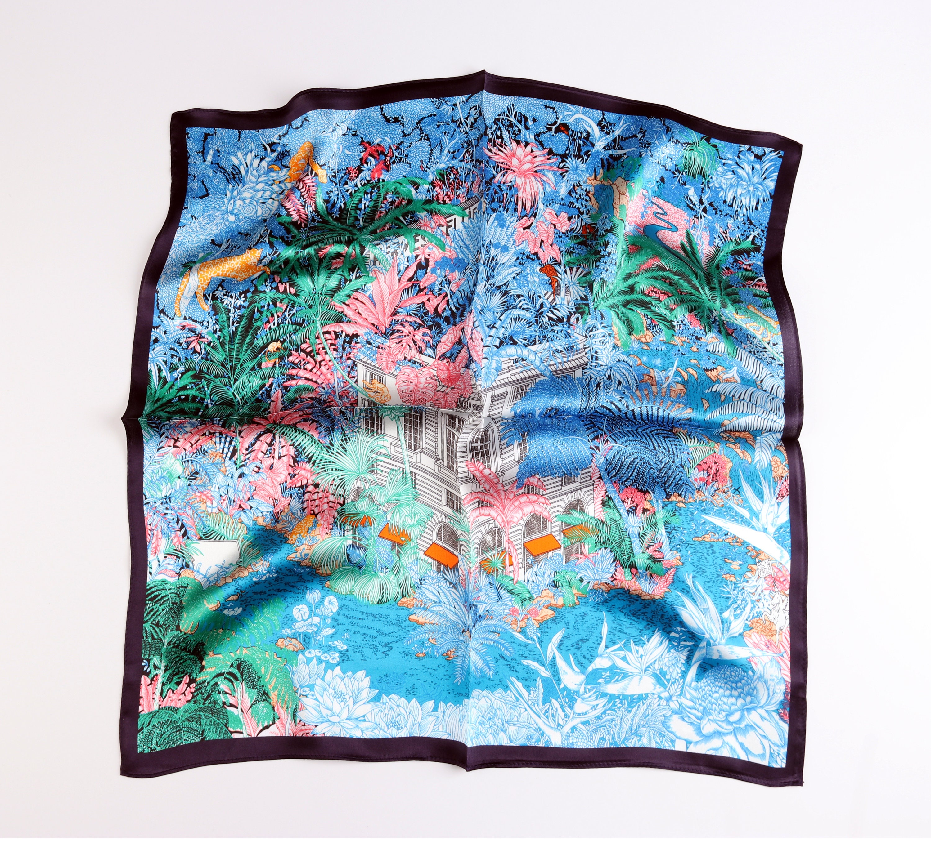 100% Silk Scarf, Pure Silk Scarf, Small Silk Square Scarf, Neck Scarf ...