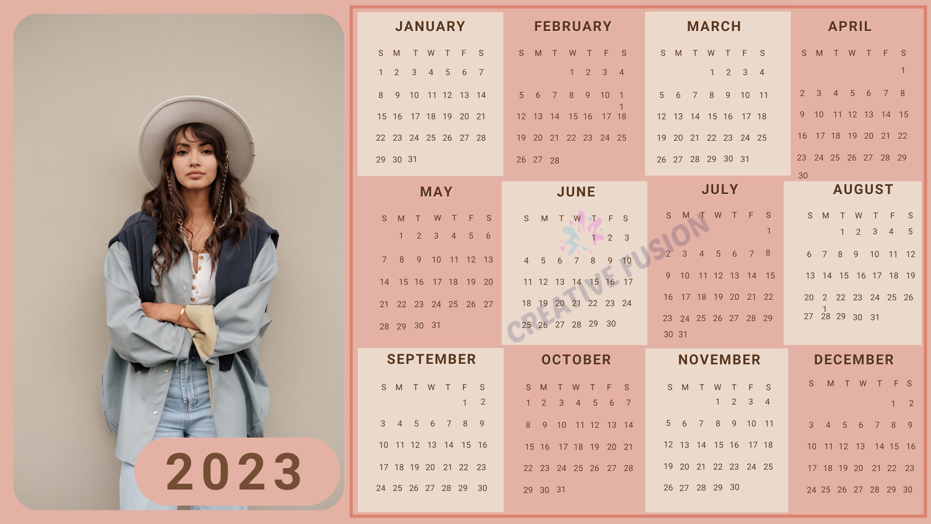 Tongan Monthly Calendar 2023 | Purple Green Tropical Orchid 2023 ...