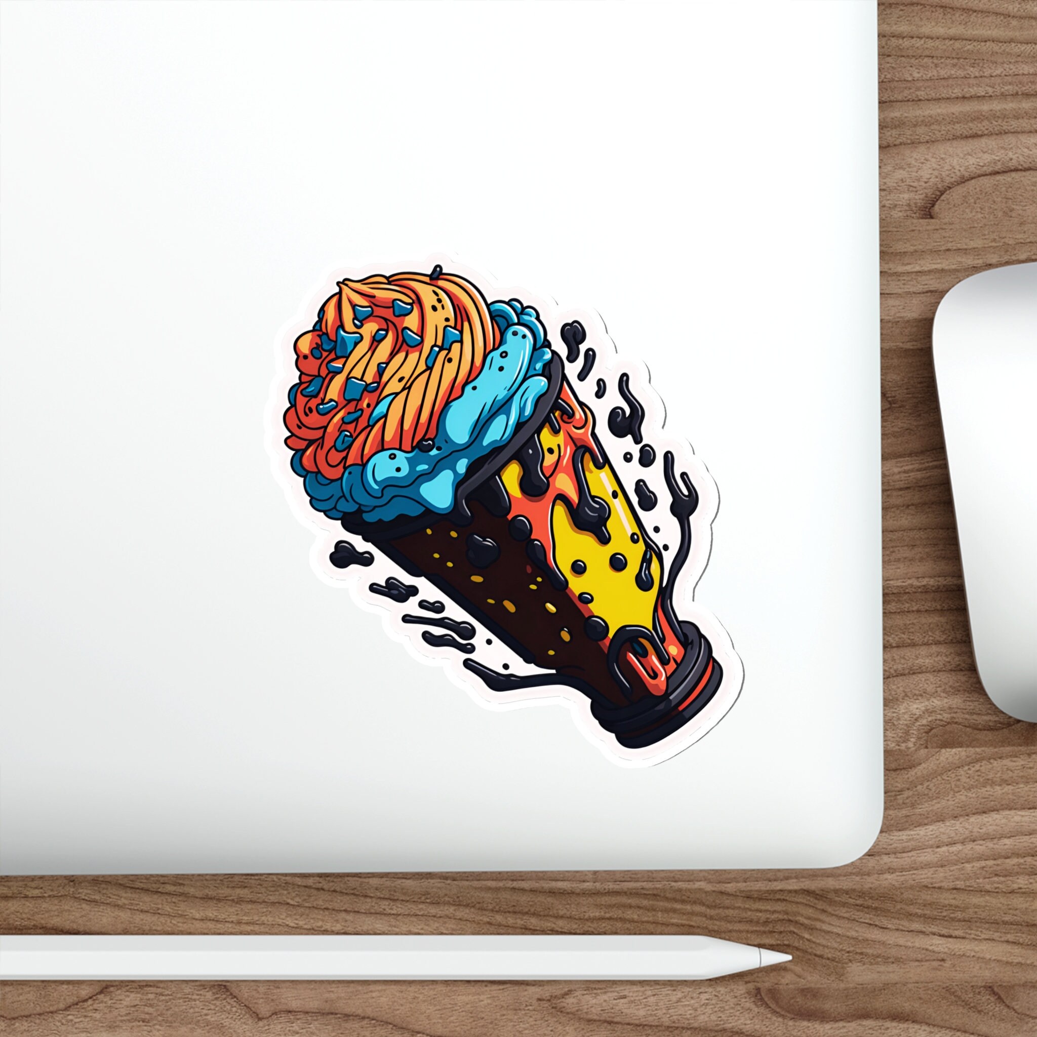 100 Pcs Ice Cream Stickers, Ice Cream Bundle, PNG Download, Fast Food ...