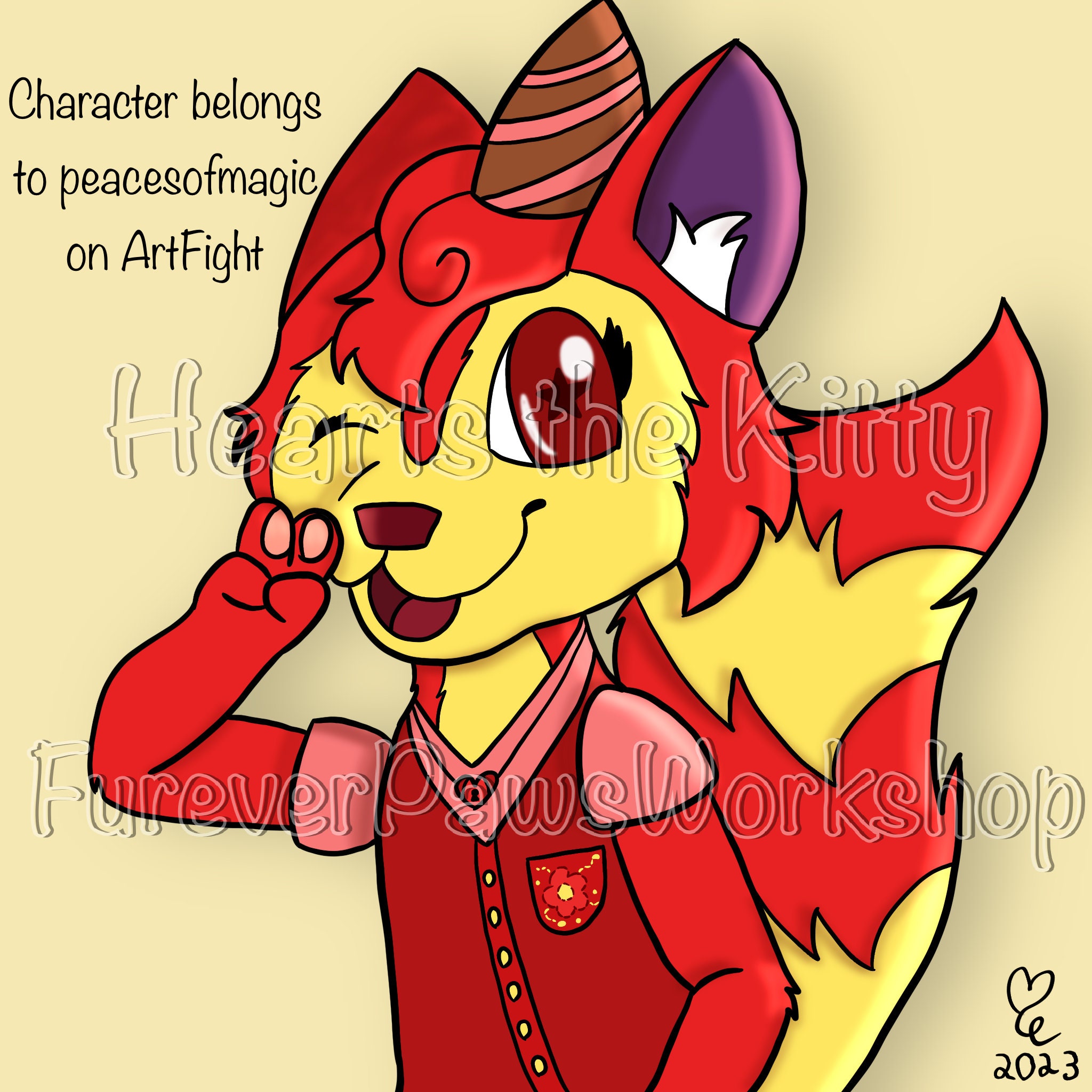 Digital Furry Art Commissions by Hearts the Kitty HALFBODY - Etsy