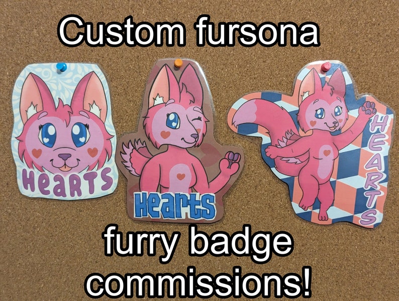 Physical Fursuit Furry Badge Commissions Digitally Drawn - Etsy
