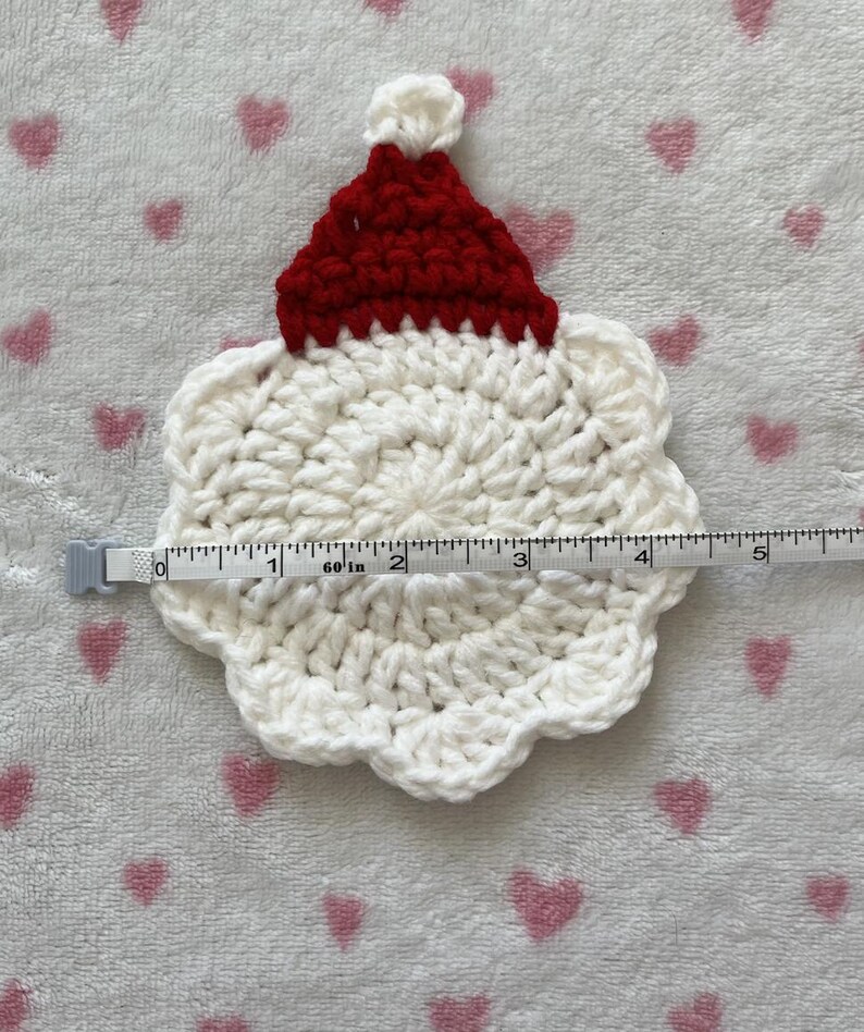Crochet Pattern - Santa Coaster - Etsy