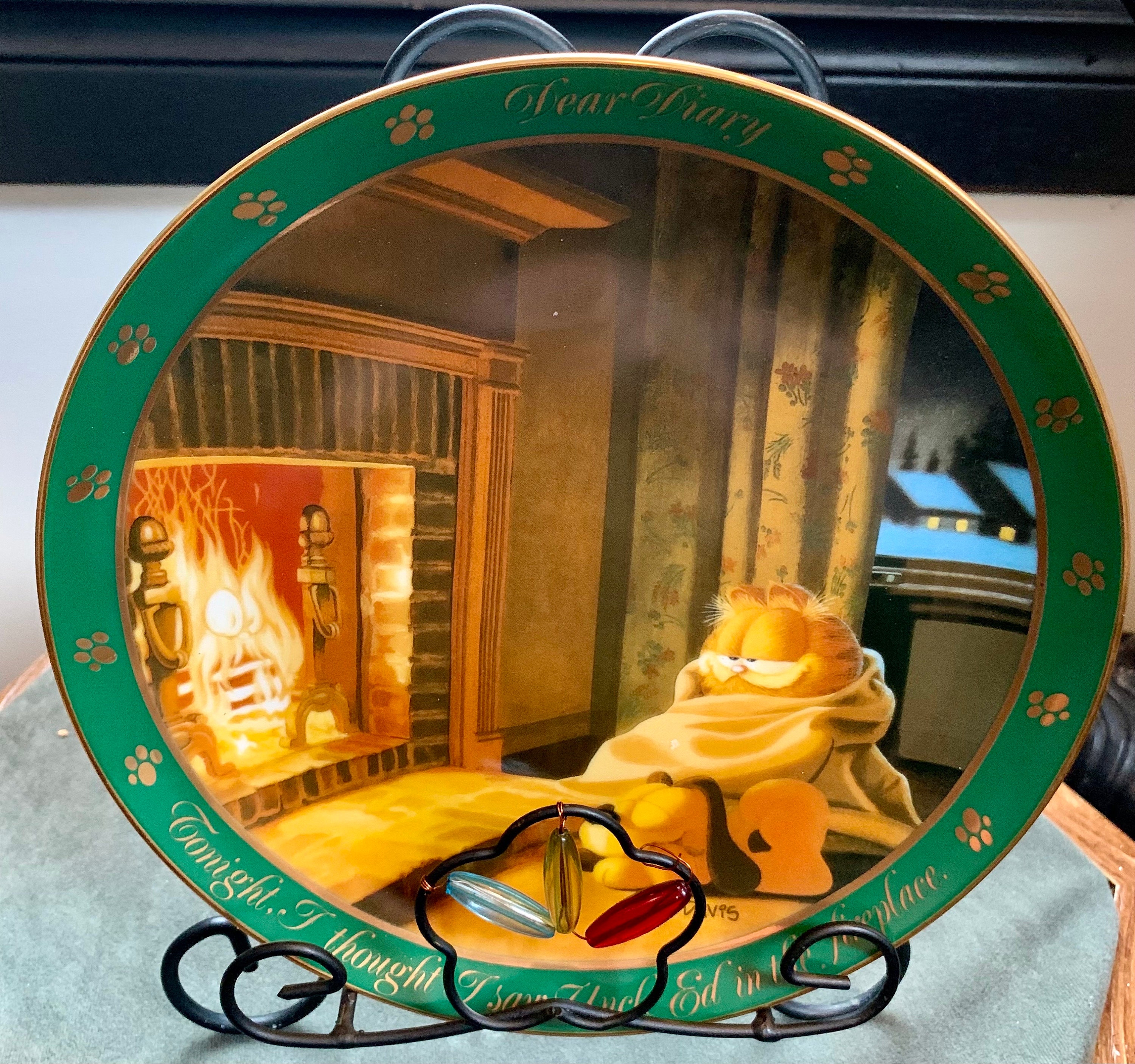 Vintage 8 1/4 Garfield Collector Plate dear Diary Series by Jim Davis ...