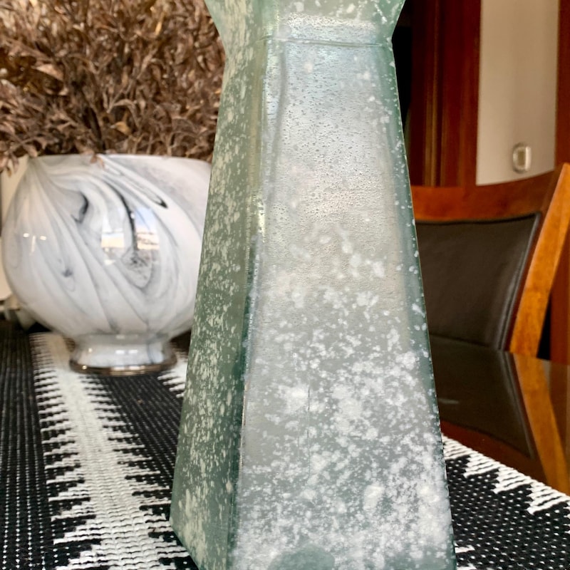 Spatter Glass Vase - Etsy