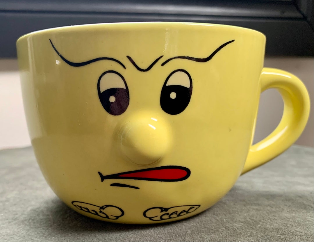 Vintage XL 12 Floz/350ml Yellow/green Anthropomorphic Ceramic Mug ...