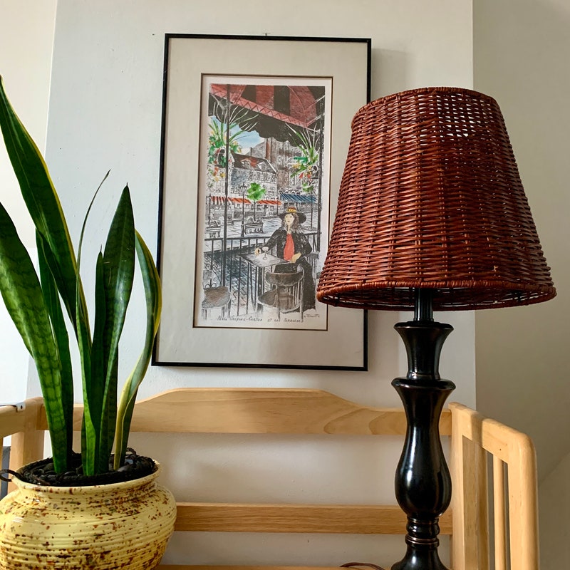 Wicker Lamp Shade - Etsy