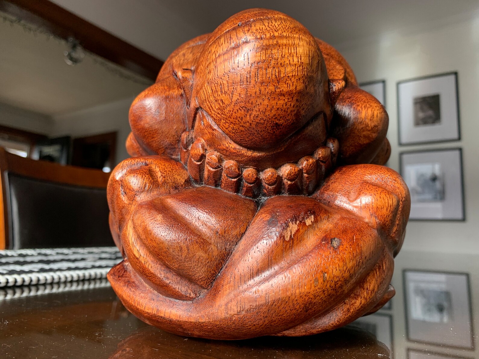 Vintage 7 3/4” X 7 3/4” Orang Malu/shy Man of Javanese Yogi Man ...