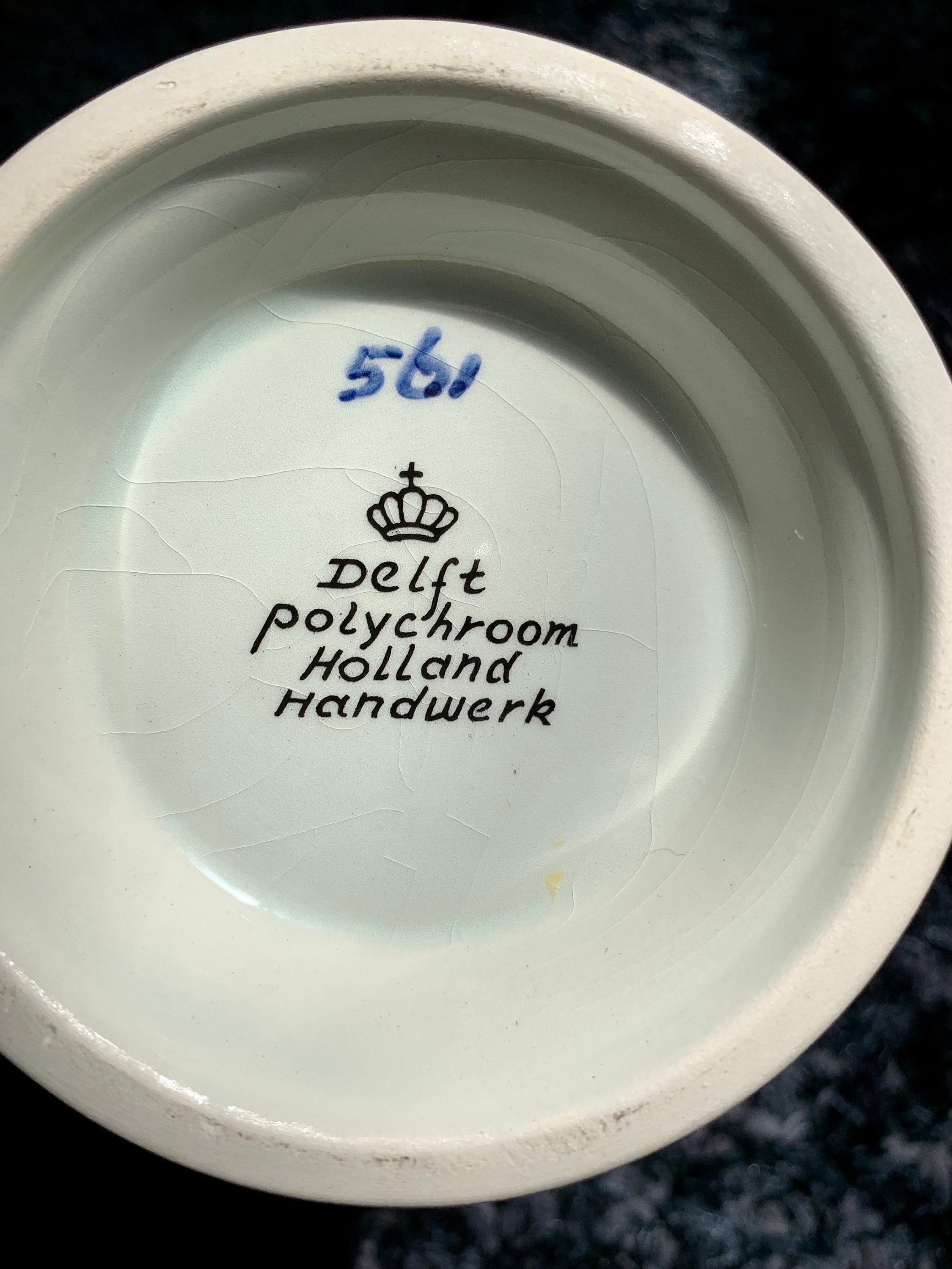 Mid-century Hand-painted DELFT Polychrome Pottery Original - Etsy