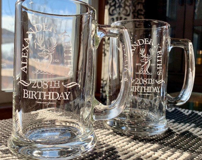 Vintage Alexander Keith's Pilsner Pint Glass. Etched-glass Branding ...