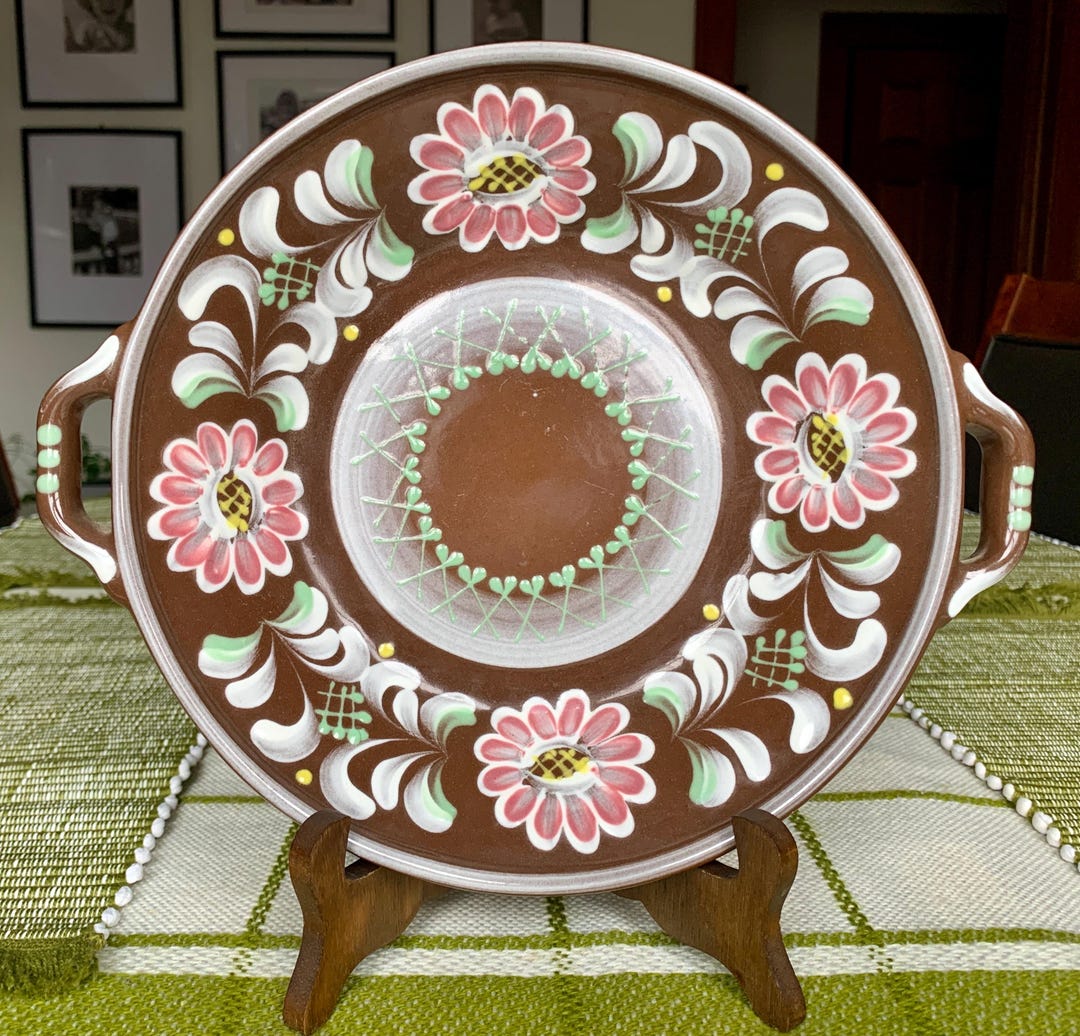Mid-century 11 1/4”x 9 1/2” GMUNDNER KERAMIK Handcrafted Austrian ...