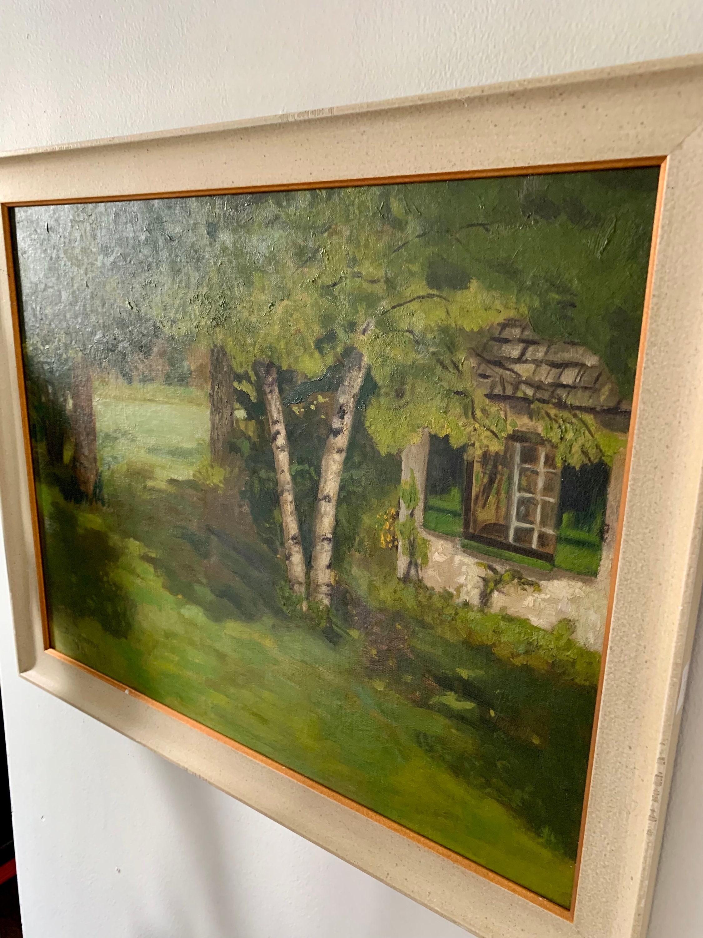 Mid-century 18 1/2”x 22 3/4” Original D.w.smith Signed Oil Painting of ...