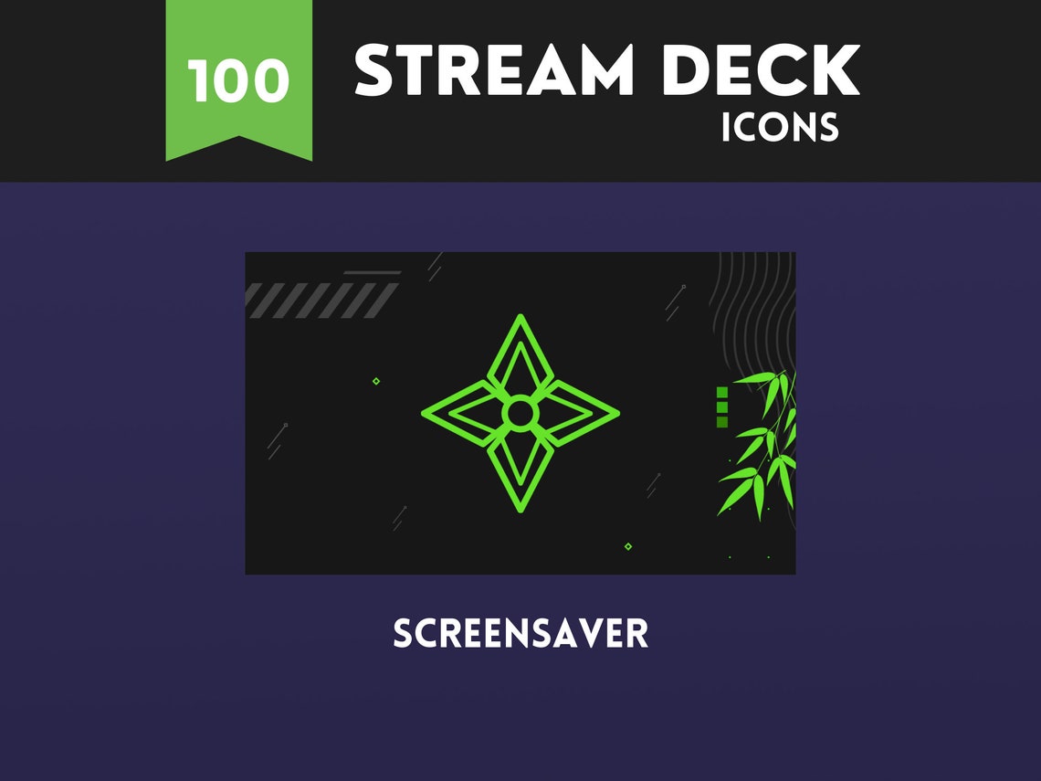 CYBER NINJA Stream Deck Icons 100 Green, Black, and White Aesthetic ...