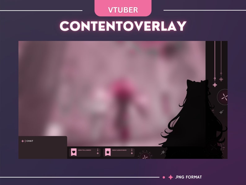 PINK LOTUS Vtuber Overlay Pack Sakura Minimal Dark Theme - Etsy México