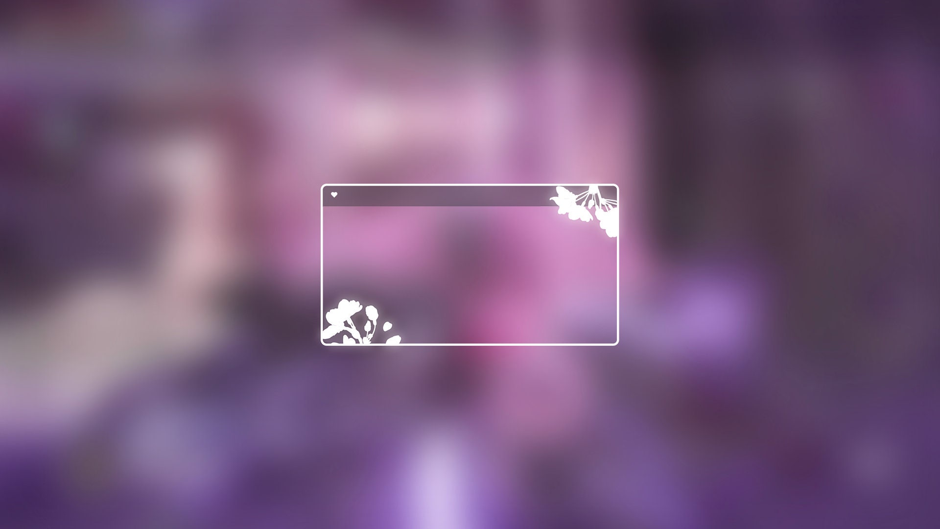 CYBER SAKURA Webcam Overlay Pack Cute Lofi White Flower Webcam Frames for Streamers Twitch ...