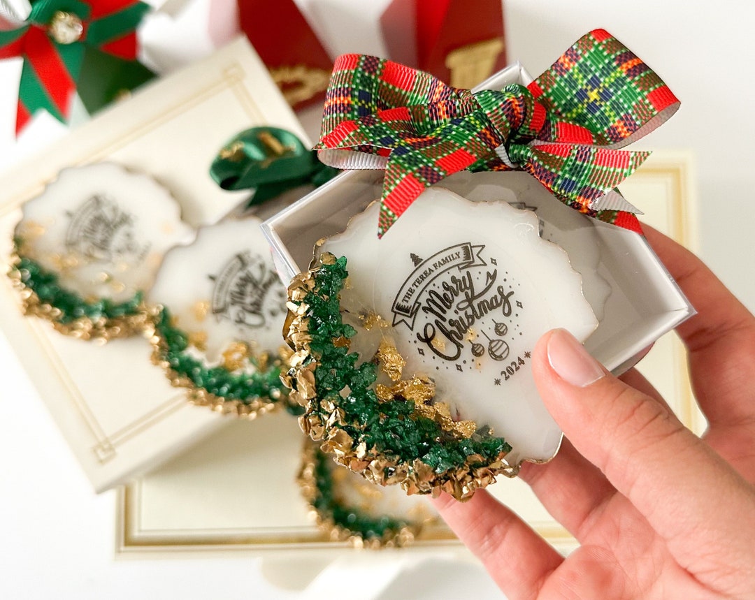 Personalized Christmas Favors Merry Christmas Gift Box 2024 - Etsy