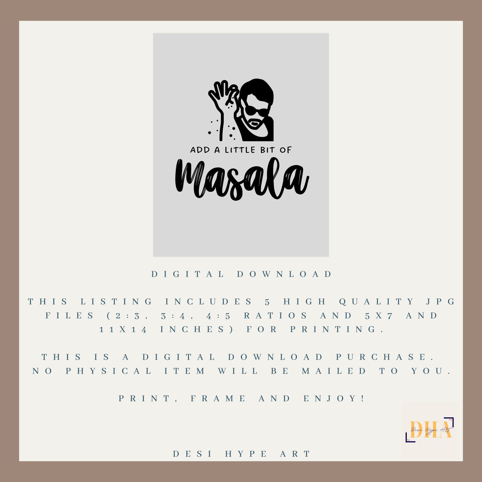 Add a Little Bit of Masala | Salt Bae | Desi Slang Pop Art Poster ...