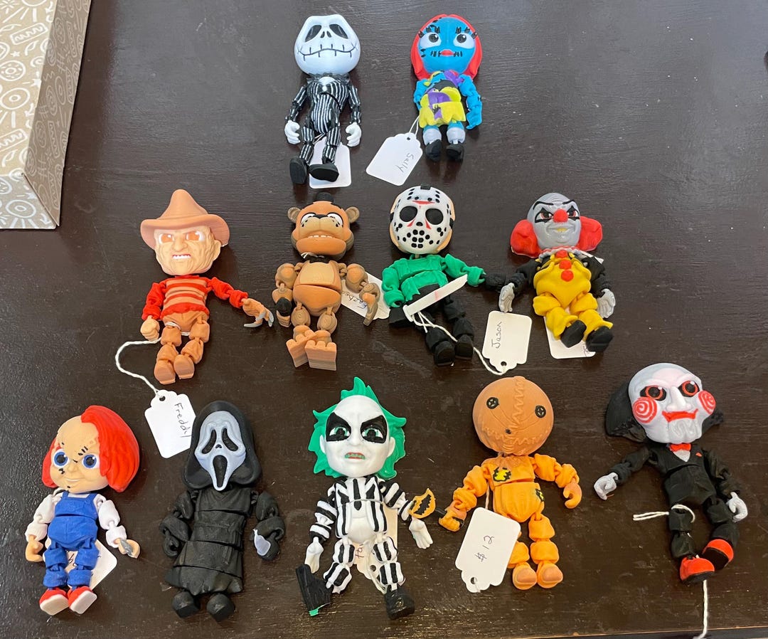 Spooky Fun and Horror Flexy 3D Fidgets - Etsy
