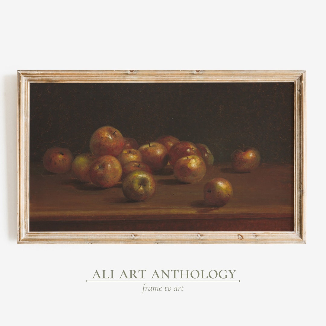 Frame TV Art, Vintage Apple Still Life, Art for Frame TV - Etsy