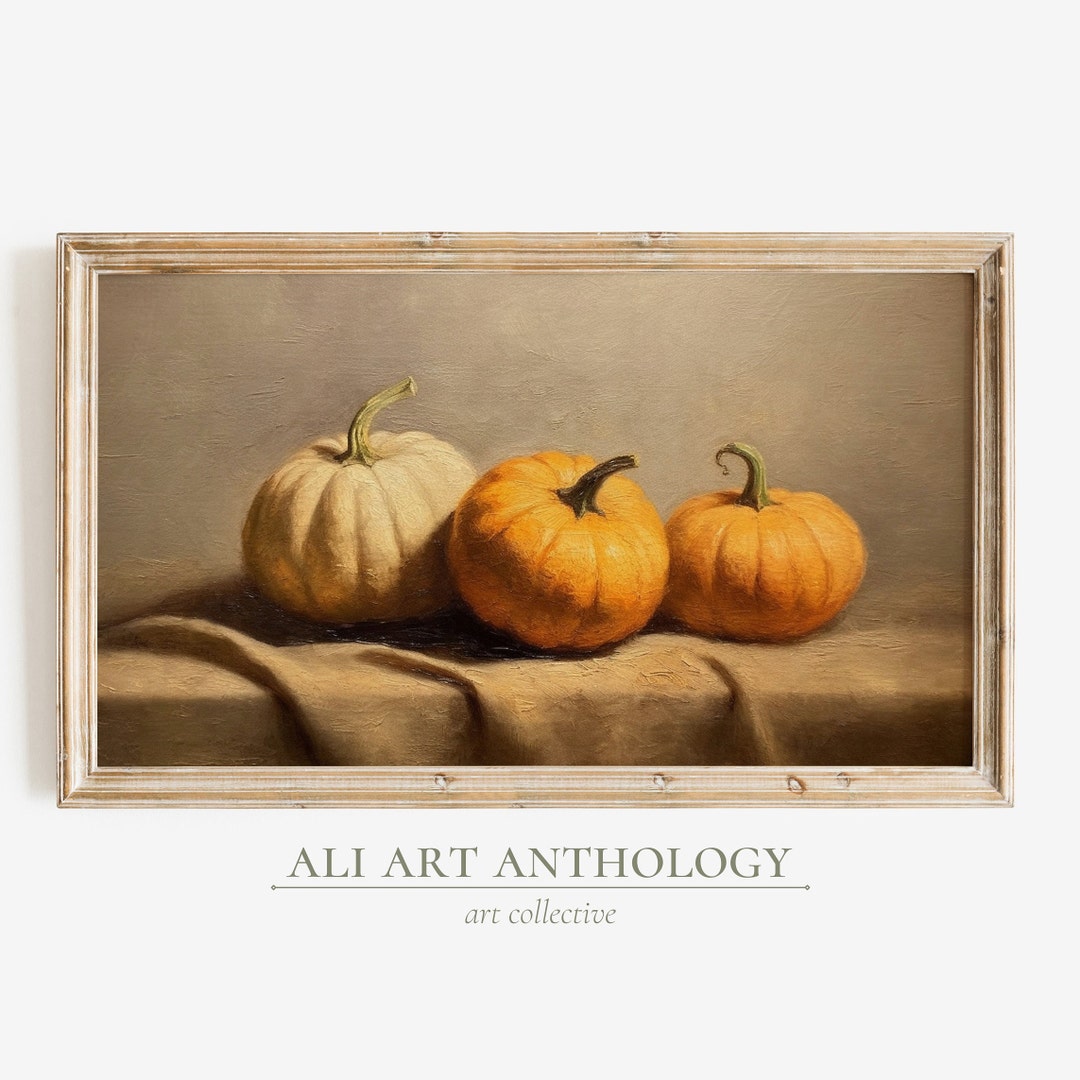 Autumn Pumpkin Still Life Frame TV Art (digital Download) - Etsy