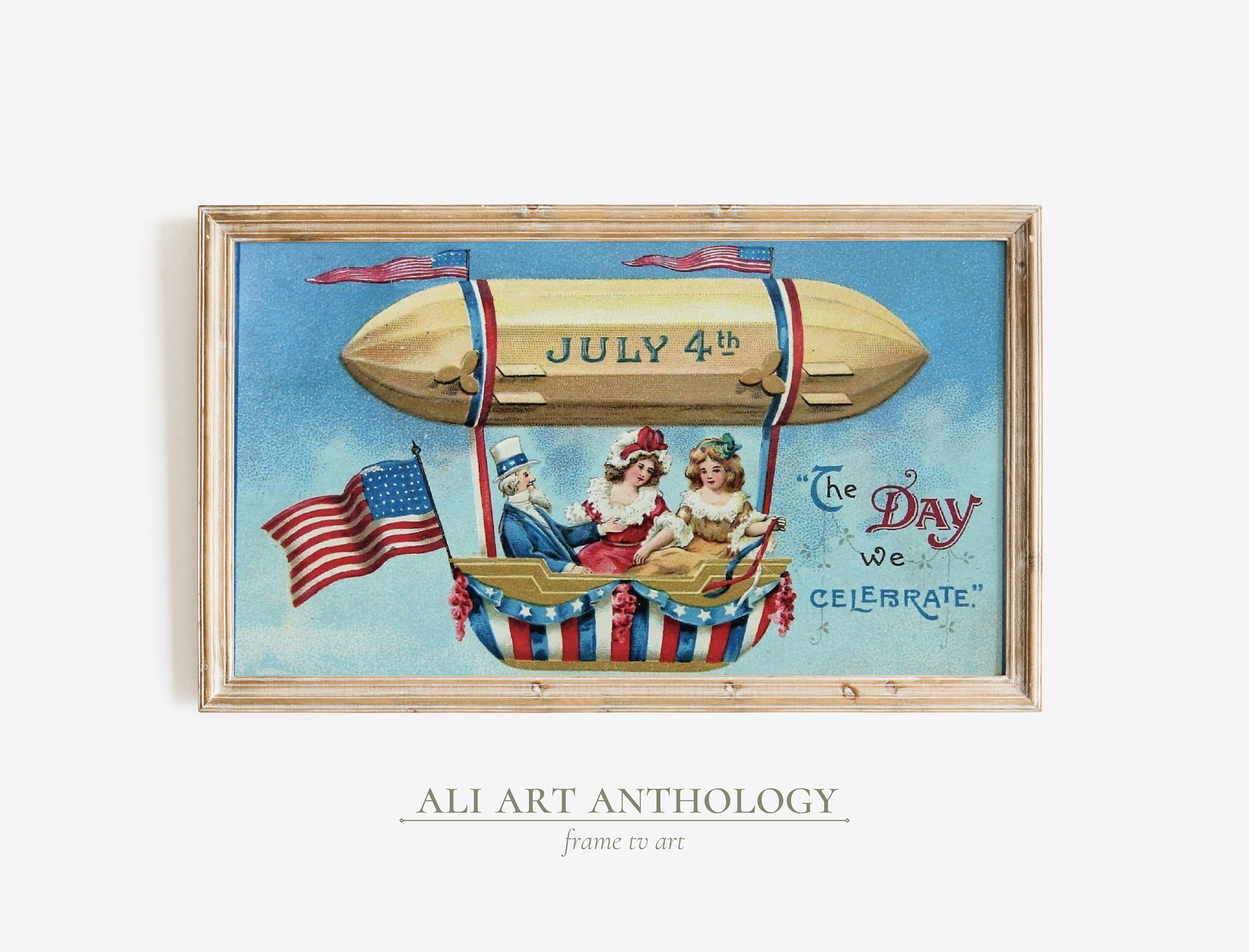 Frame TV Art 4th of July Art Set of 6 Firework Independence - Etsy